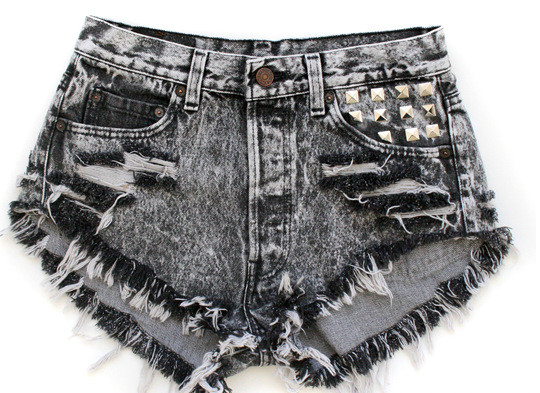 Fringed Denim Shorts Gg716bg on Luulla